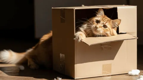 Reasons why your cat prefers boxes over expensive toys
