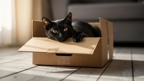 Reasons why your cat prefers boxes over expensive toys