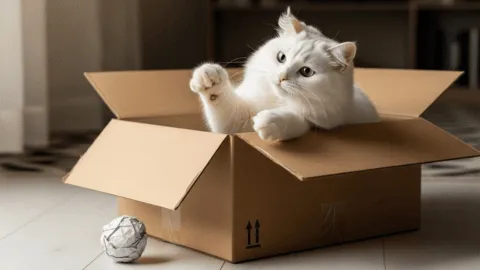 Reasons why your cat prefers boxes over expensive toys