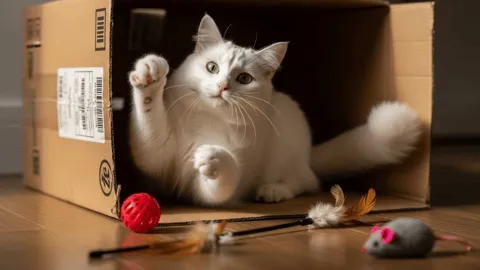 Reasons why your cat prefers boxes over expensive toys