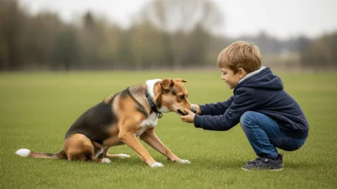 Ways dogs protect children without you noticing
