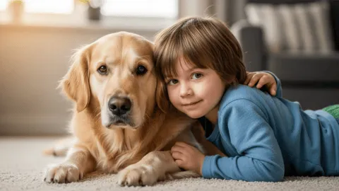 Ways dogs protect children without you noticing