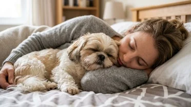12 common traits in people who sleep with their dog, according to studies