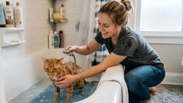 How often should you bathe a cat? Here's what the experts say